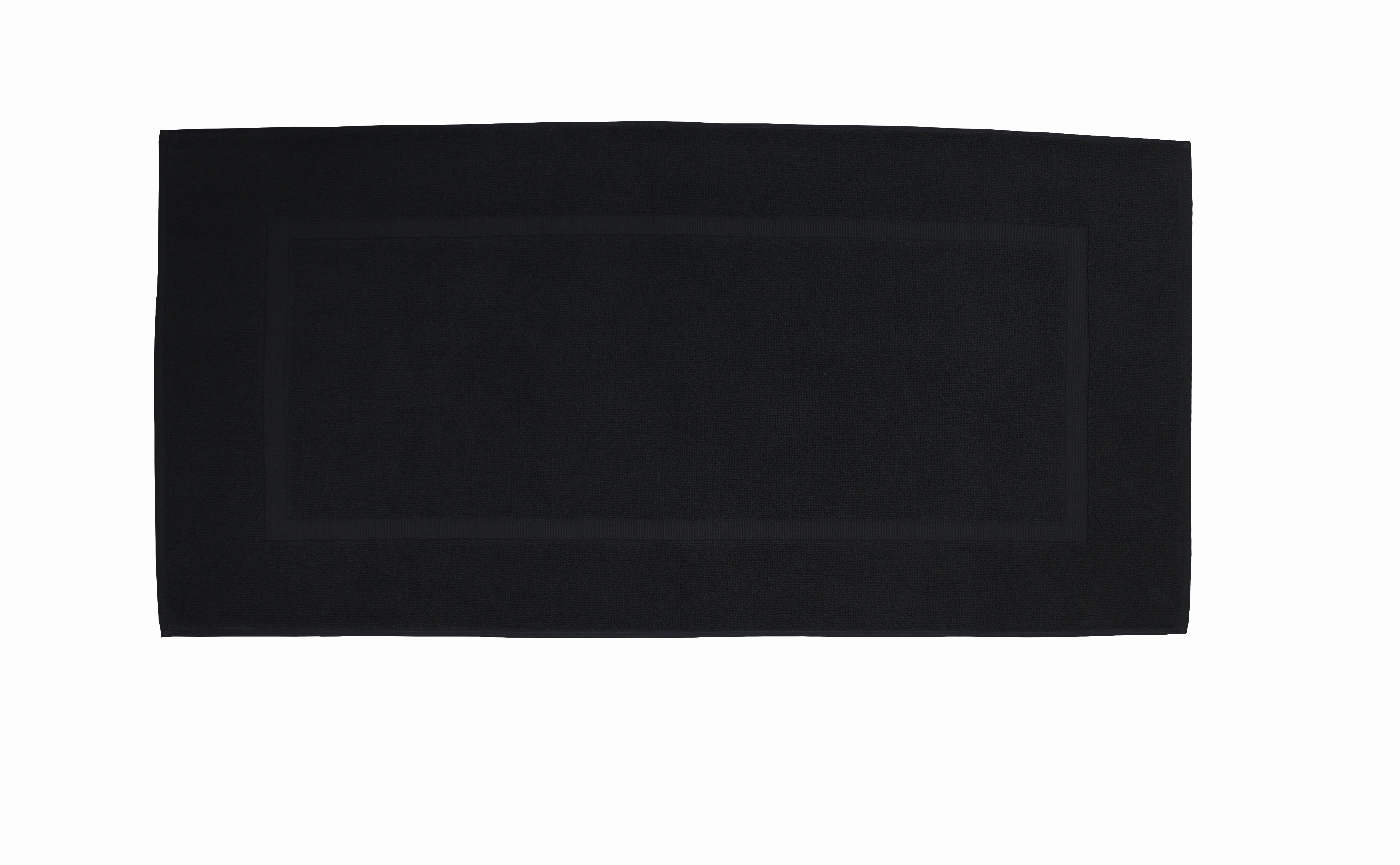 Black Bath Mats 100% Cotton 1000gsm Extra Large 50 x 100cm — factory2u ...