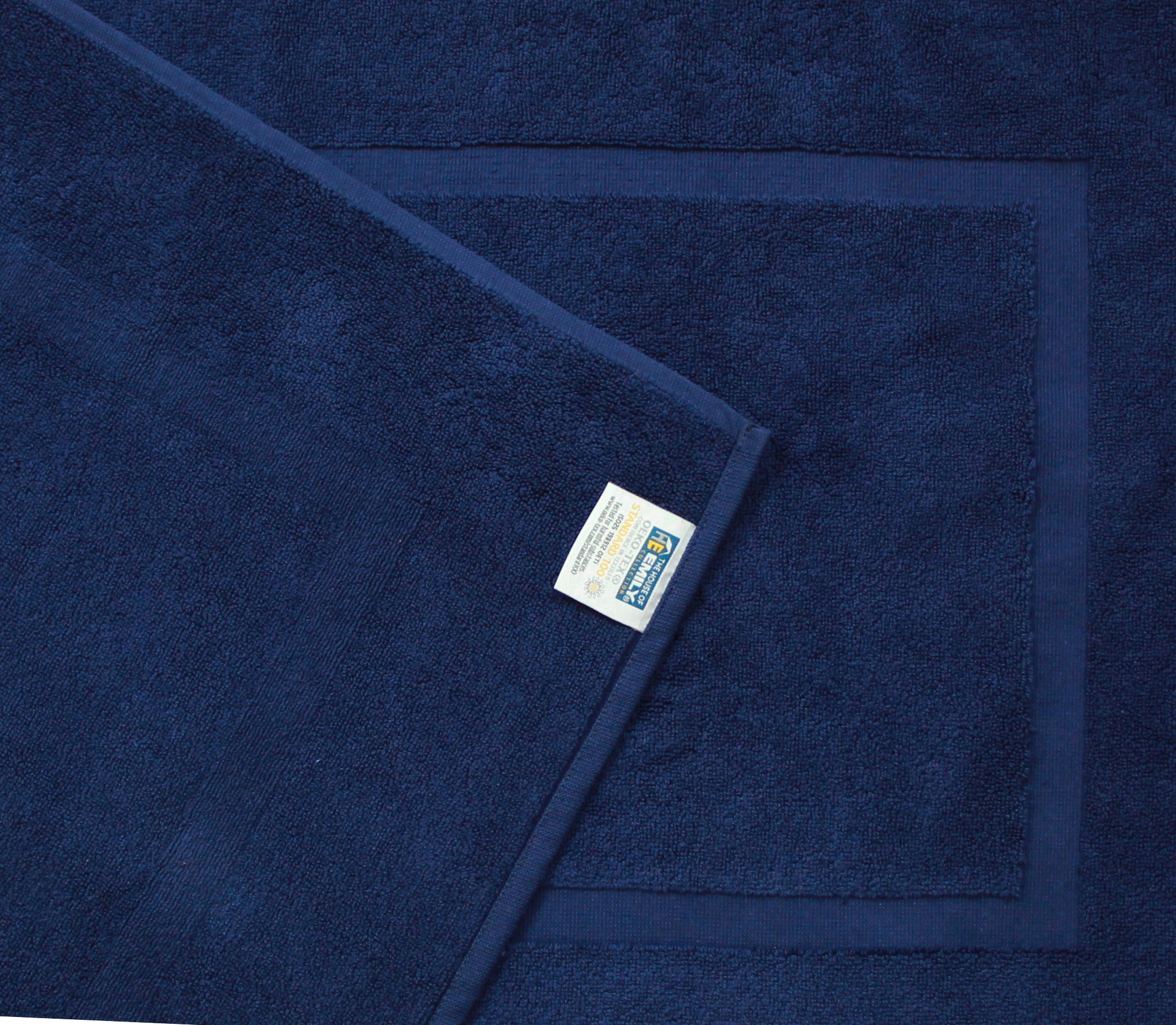 Navy Blue Bath Mats 100% Cotton 1000gsm Extra Large 50 x 100cm ...