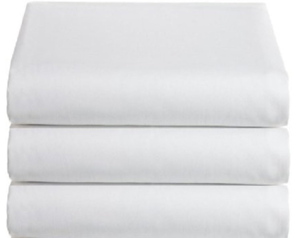 Emperor Extra Large Flat Sheet 100% Cotton Sateen 400Tc White ...